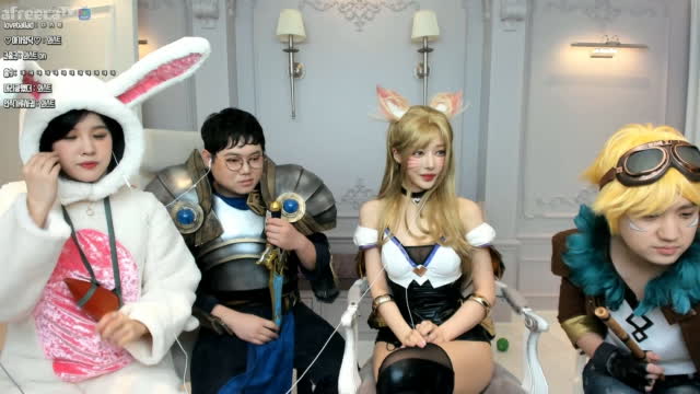 [클립]아윤 KDA아리코스프레 공개합니다 릴카X감스트X킴성태 롤 코스프레 | SOOP VOD