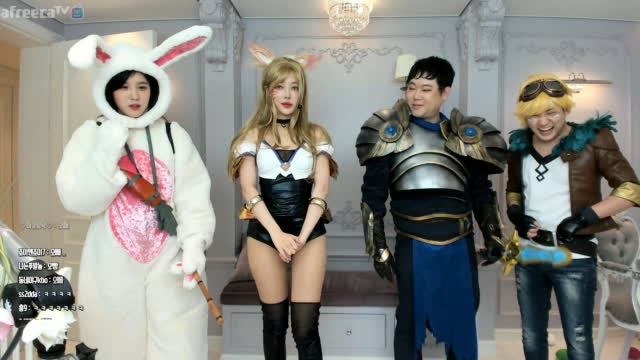 [클립]아윤 KDA아리코스프레 공개합니다 릴카X감스트X킴성태 롤 코스프레 | SOOP VOD
