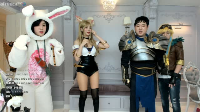 [클립]아윤 KDA아리코스프레 공개합니다 릴카X감스트X킴성태 롤 코스프레 | SOOP VOD