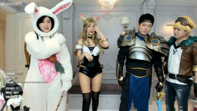 [클립]아윤 KDA아리코스프레 공개합니다 릴카X감스트X킴성태 롤 코스프레 | SOOP VOD