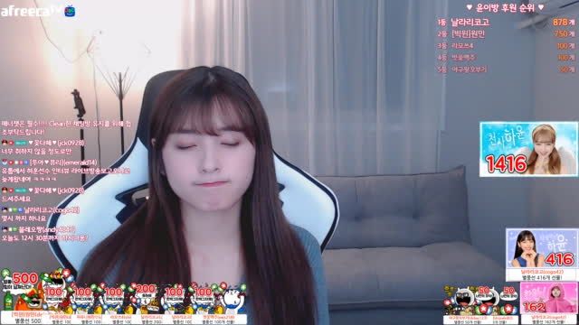 [클립] BJ하윤.에게 별풍선 162개 선물 | 아프리카TV VOD