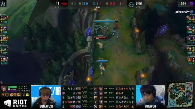 [클립][T1 vs DFM] 2021 LoL 월드챔피언십 그룹 스테이지 Day 1 | SOOP VOD