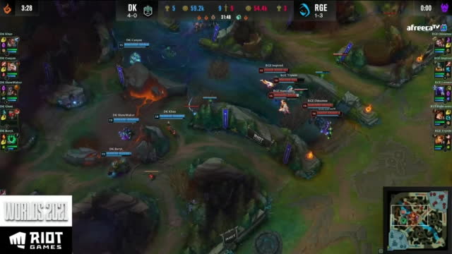[클립][DK vs RGE] 2021 LoL 월드챔피언십 그룹 스테이지 Day 4 | SOOP VOD