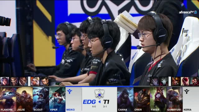[클립][EDG vs T1] 2021 LoL 월드챔피언십 그룹 스테이지 Day 5 | SOOP VOD