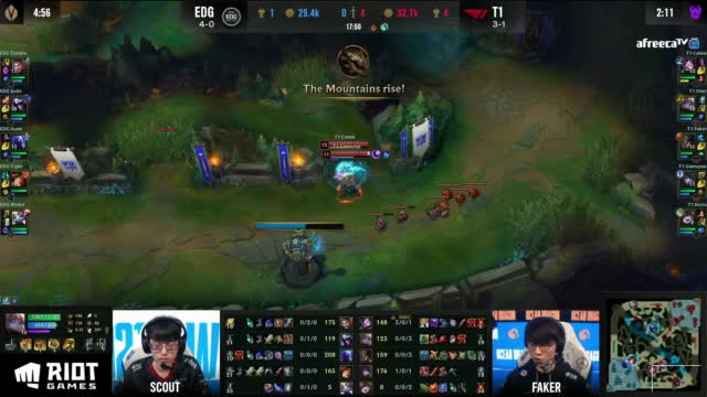 [클립][EDG vs T1] 2021 LoL 월드챔피언십 그룹 스테이지 Day 5 | SOOP VOD