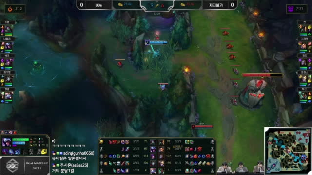 [클립]김민교x감스트x이상호 1set 칸,저라뎃,쿼드,프린스,투신vs트랩,백크,최기명 저지불가vs00s GGC 4강 2경기 롤,lol | SOOP VOD
