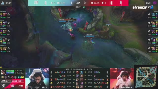 [클립][OMG vs IG] 2022 LPL 스프링 | SOOP VOD