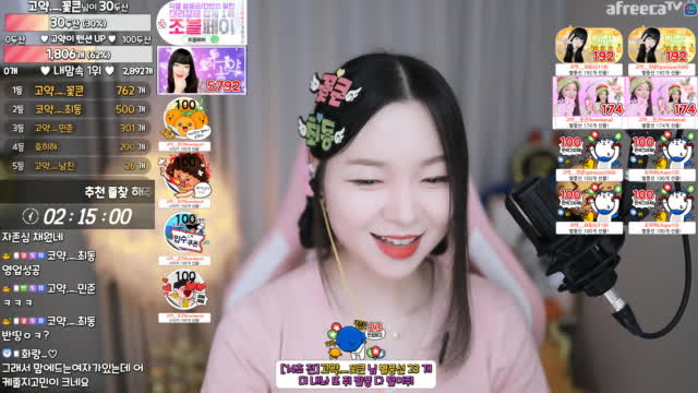 [클립] 고약이 에게 별풍선 192개 선물 Soop Vod