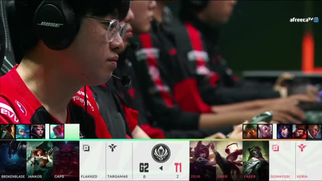 [클립][T1 vs G2] 2022 MSI 넉아웃 스테이지 | SOOP VOD