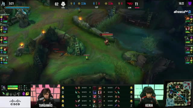 [클립][T1 vs G2] 2022 MSI 넉아웃 스테이지 | SOOP VOD