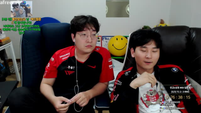 [클립]김민교x이상호 MSI 결승전 T1 vs RNG 참교육간다 | SOOP VOD