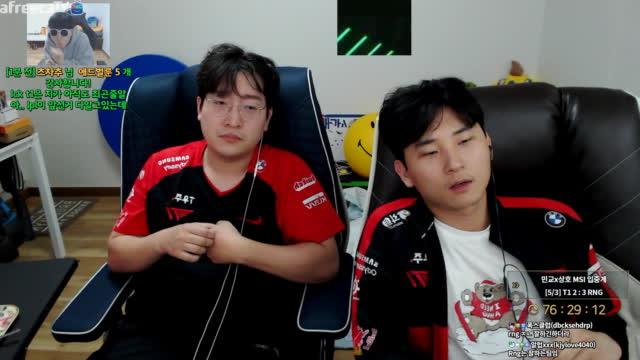 [클립]김민교x이상호 MSI 결승전 T1 vs RNG 참교육간다 | SOOP VOD