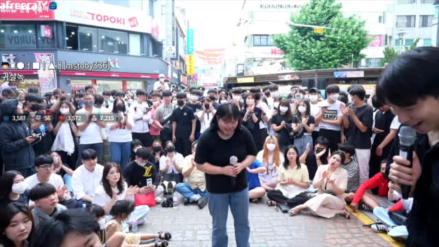 [클립]상금 200만원 진주 거리노래방 중앙상권 로데오거리pm4 | 아프리카TV VOD