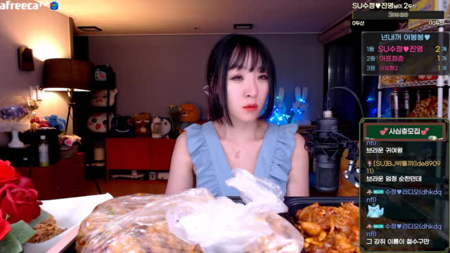 [클립] [SU]BJ수정에게 별풍선 174개 선물 | 아프리카TV VOD