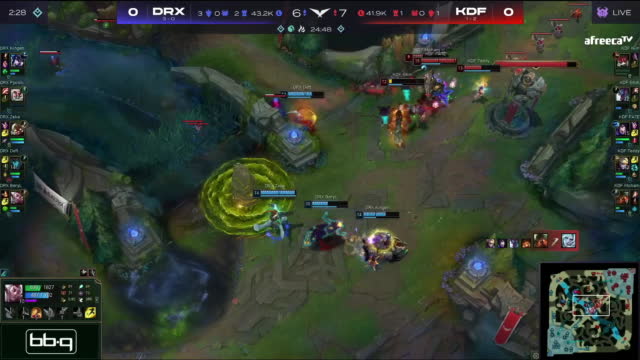[클립][DRX vs KDF] 2022 LCK Summer Split | SOOP VOD