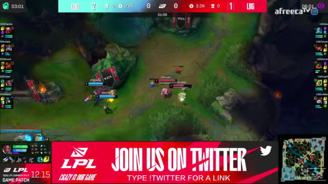 [클립][EDG vs LNG] 2022 LPL 서머 플레이오프 | 스카웃, 바이퍼, 타잔, 도인비 | SOOP VOD