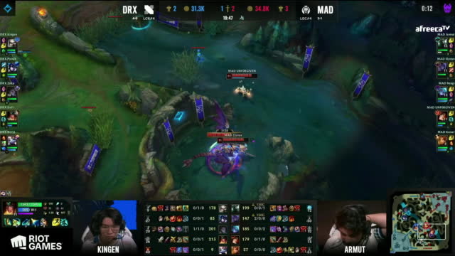 [클립][DRX vs MAD] 2022 LoL 월드챔피언십 플레이 인 스테이지 Day4 | SOOP VOD
