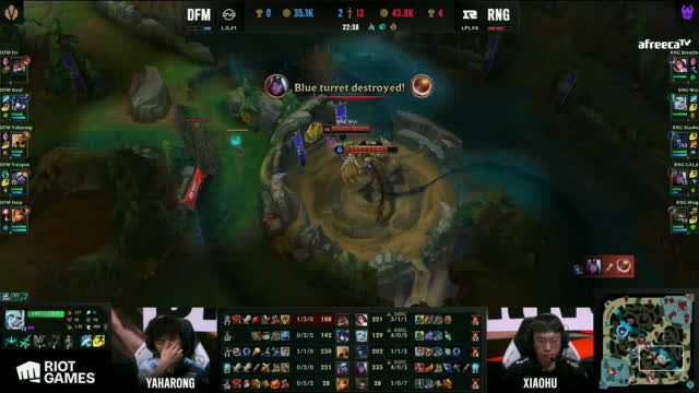 [클립][RNG vs DFM] 2022 LoL 월드챔피언십 플레이 인 스테이지 Day6 | SOOP VOD