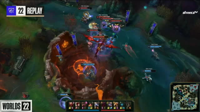 [클립][EDG vs FNC] 2022 LoL 월드챔피언십 그룹 스테이지 Day3 | SOOP VOD