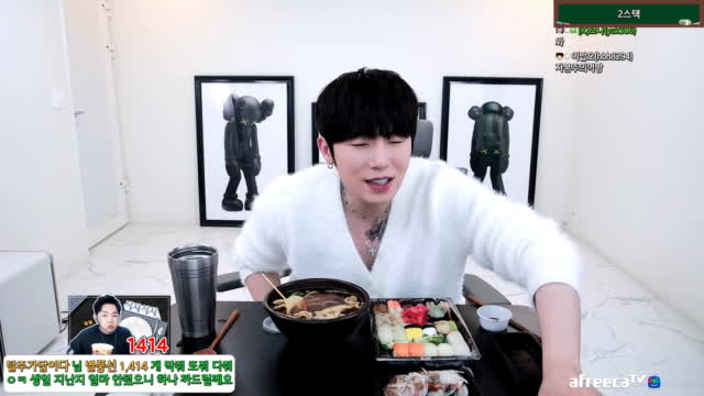 [클립] [BJ]케이에게 별풍선 1415개 선물 | 아프리카TV VOD