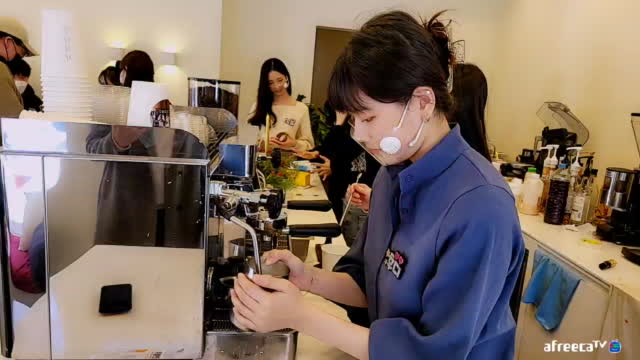 [클립]jup)커피프린세스 1화 아무나오세요. 파리가 날리네요... | 아프리카TV VOD