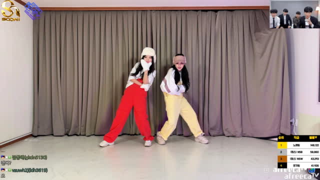 [클립]수니그룹 NSB 류하 & 서율 - 캔디 (H.O.T.) | SOOP VOD