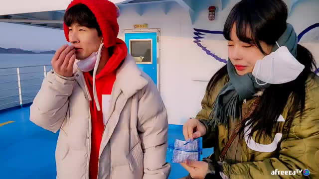 [클립]Jup) 혹한기 무인도 | 아프리카TV VOD