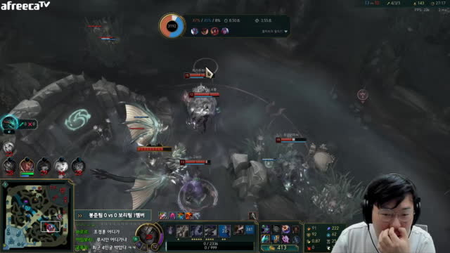 [캐치]봉준VS주보리 새벽인데 14만개빵 MCK 롤 LOL | 아프리카TV VOD