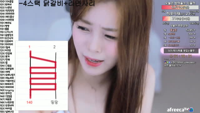 [클립] ♥나은♥에게 별풍선 1415개 선물 | 아프리카TV VOD