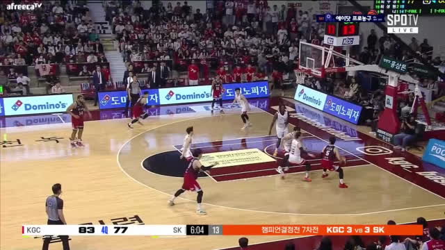 [클립][농구중립] KGC:SK KBL 챔피언결정전 7차전 | 아프리카TV VOD