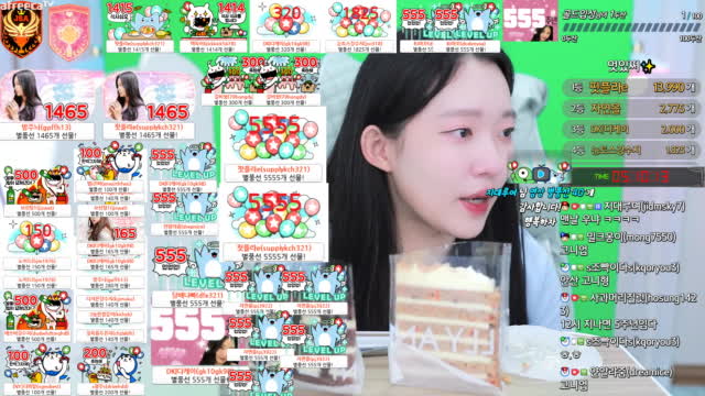 [클립] 눈또에게 별풍선 1465개 선물 | 아프리카TV VOD