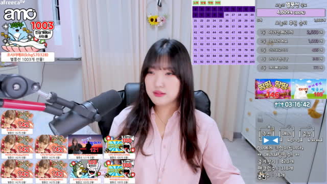 [클립] [AMC]조아라에게 별풍선 142개 선물 | SOOP VOD