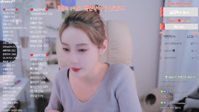 [클립] BJ박아진에게 별풍선 1485개 선물 | 아프리카TV VOD