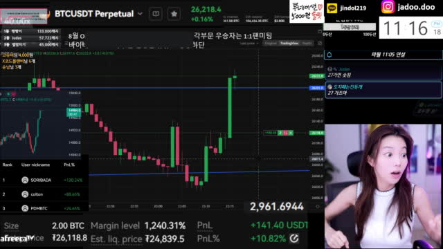 [캐치]비트코인 파월 fomc 결전의 날. 롱으로 간다. | SOOP VOD