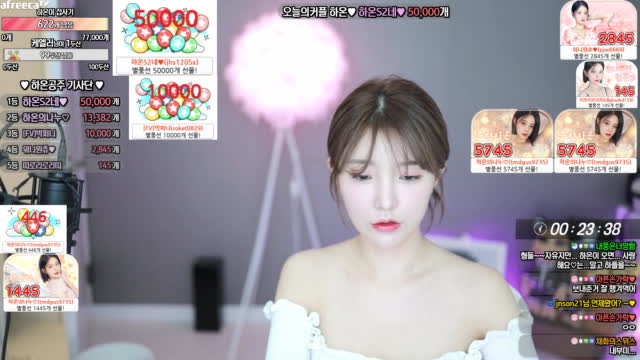 [클립] 하온♡에게 별풍선 12445개 선물 | SOOP VOD