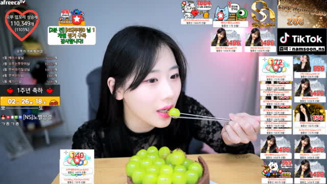 [클립] BJ오쭈에게 별풍선 1456개 선물 | 아프리카TV VOD