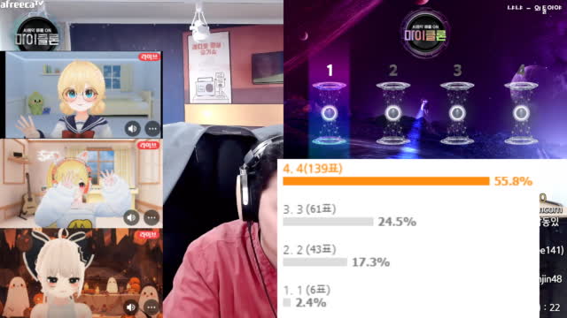 【BJ가습기】 AI마이클론 - 냐냐 (씨엔블루 - 외톨이야) 뒷부분 | SOOP VOD