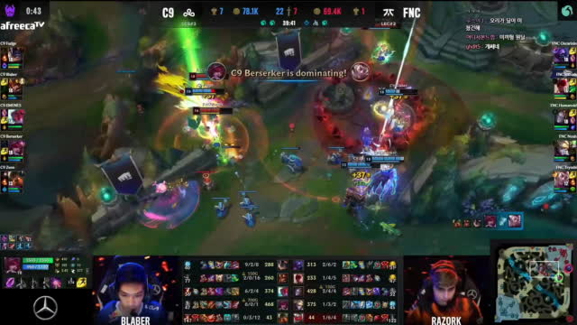 [클립]울챔스 / C9 vs FNC #Worlds23 | SOOP VOD