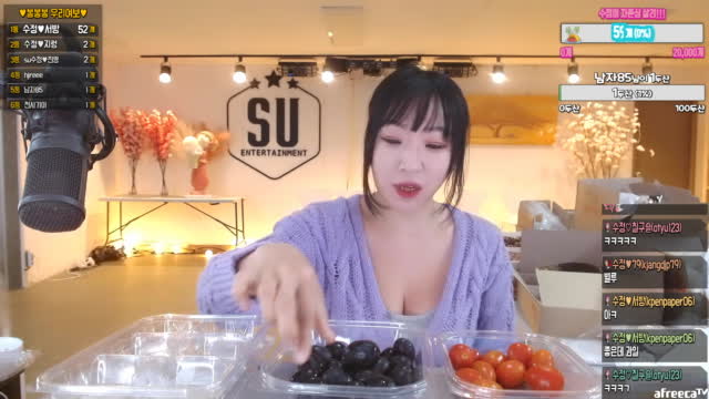 [클립] [SU]BJ수정에게 별풍선 486개 선물 | SOOP VOD