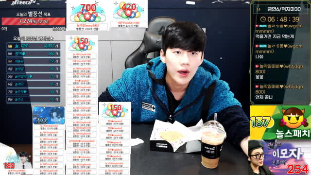 [클립] BJ현놀에게 별풍선 1465개 선물 | SOOP VOD
