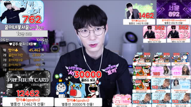 [클립] [BJ]최윤에게 별풍선 2862개 선물 | SOOP VOD