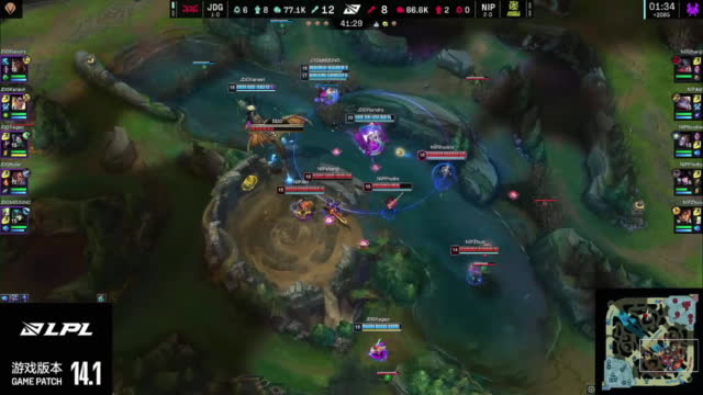 [캐치][NIP vs JDG] 2024 LPL 스프링 | 2세트 징동 게임끝내는 용앞 한타승 | SOOP VOD