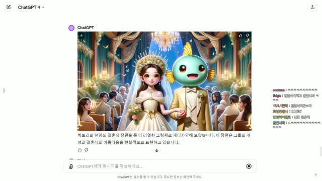 [클립]AI로 그린 천양님과 빅토리님의 결혼식 | SOOP VOD