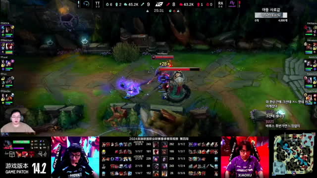 [클립][유칼vs빅라]KT미드간의 중국에서 싸움 TT vs RA #LPLCostream | SOOP VOD