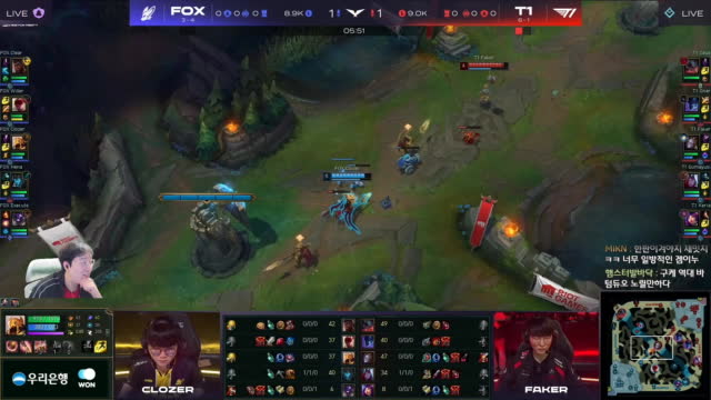 [클립]이상호의 롤챔스 T1 vs FOX 다이아4 0점의 냉정한시선.. 오너보고깨닫는다 #LckWatchparty | SOOP VOD