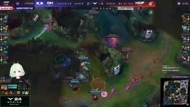 [클립]감자가비 LCK - 딮기 패배 장면 - DK vs KDF 2세트 | SOOP VOD