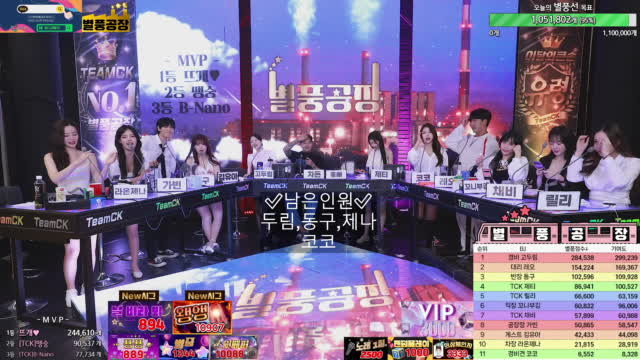 [클립] [TCK]홍빠에게 별풍선 1000개 선물 | SOOP VOD