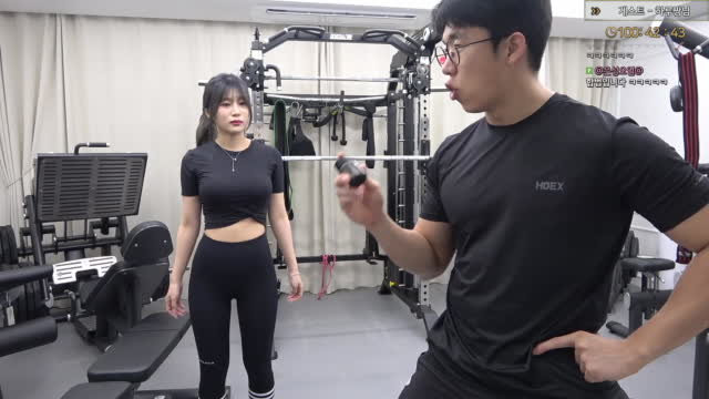 [캐치]트위치에서 같이 넘어온 미녀게스트와 지옥의 오프라인PT 수업합니다 (w 하루짱) | SOOP VOD