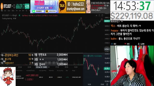 [클립]ETH의아들용느★고통받는방...해맑게 웃고싶다 이더리움4000대기방 6월개인대회시작! btc live | 아프리카TV VOD