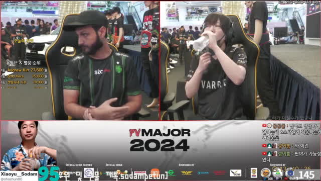 [클립]((국뽕철권))결승전~! 한국(무릎) vs 파키 vs 일본 FV Major 2024! day2 | 아프리카TV VOD